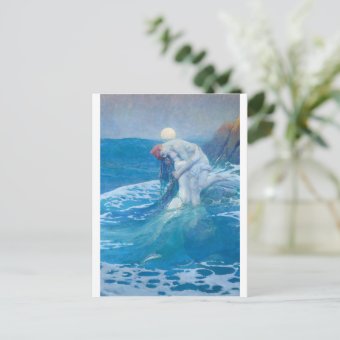 Howard Pyle: The Mermaid Postcard | Zazzle
