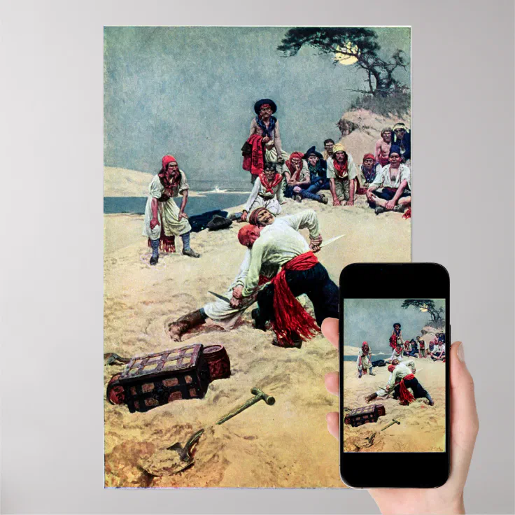 Howard Pyle Who Shall be Captain Poster | Zazzle