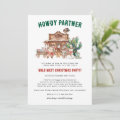 Howdy Christmas | Fun Western Holiday Party Invitation | Zazzle