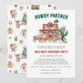 Howdy Christmas | Fun Western Holiday Party Invitation | Zazzle