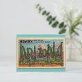 Howdy from Arizona vintage travel Postcard | Zazzle