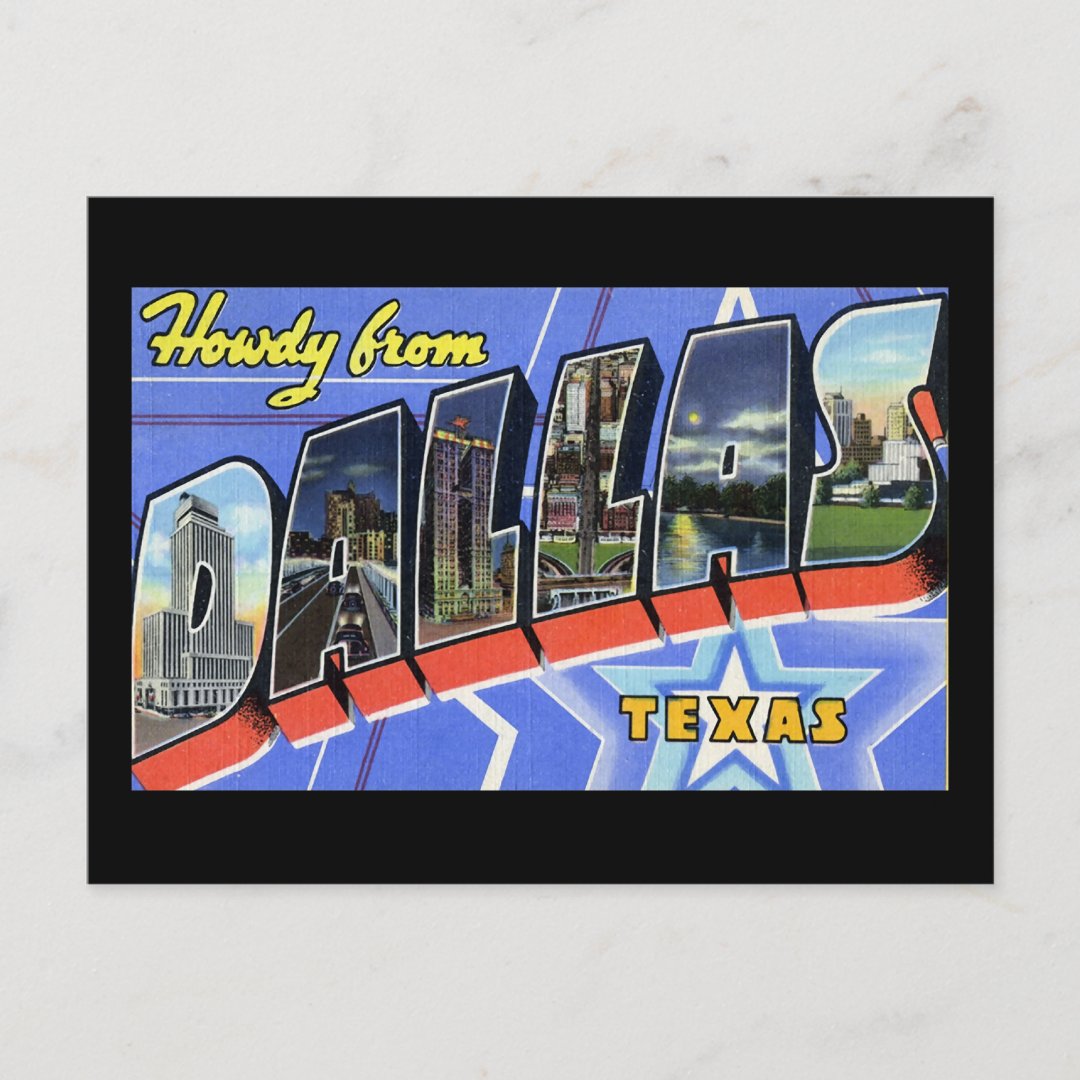 Howdy from Dallas Texas Postcard | Zazzle