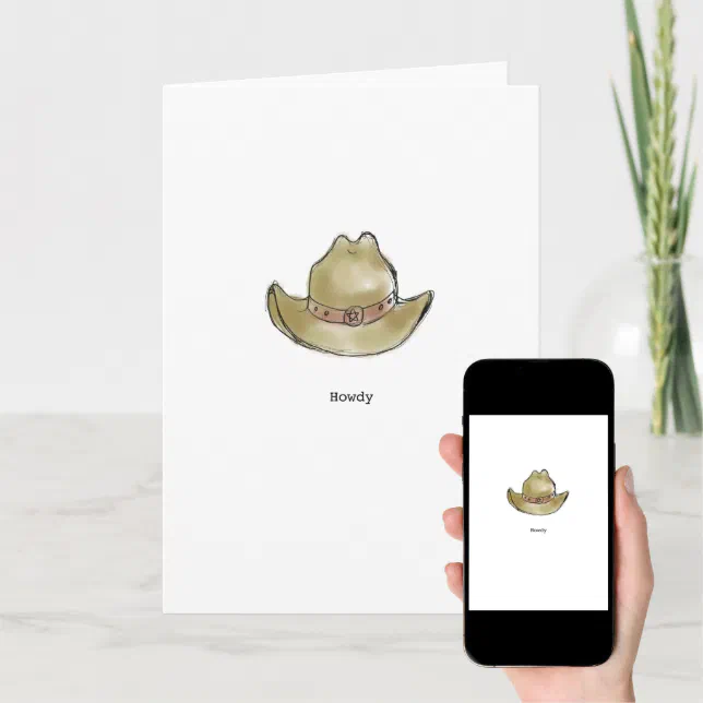 Howdy Greeting Card | Zazzle