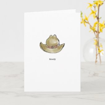 Howdy Greeting Card | Zazzle