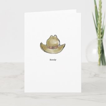 Howdy Greeting Card | Zazzle