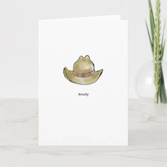 Howdy Greeting Card | Zazzle