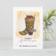 Howdy Holidays Christmas Lights Cowboy Boot Holiday Card | Zazzle