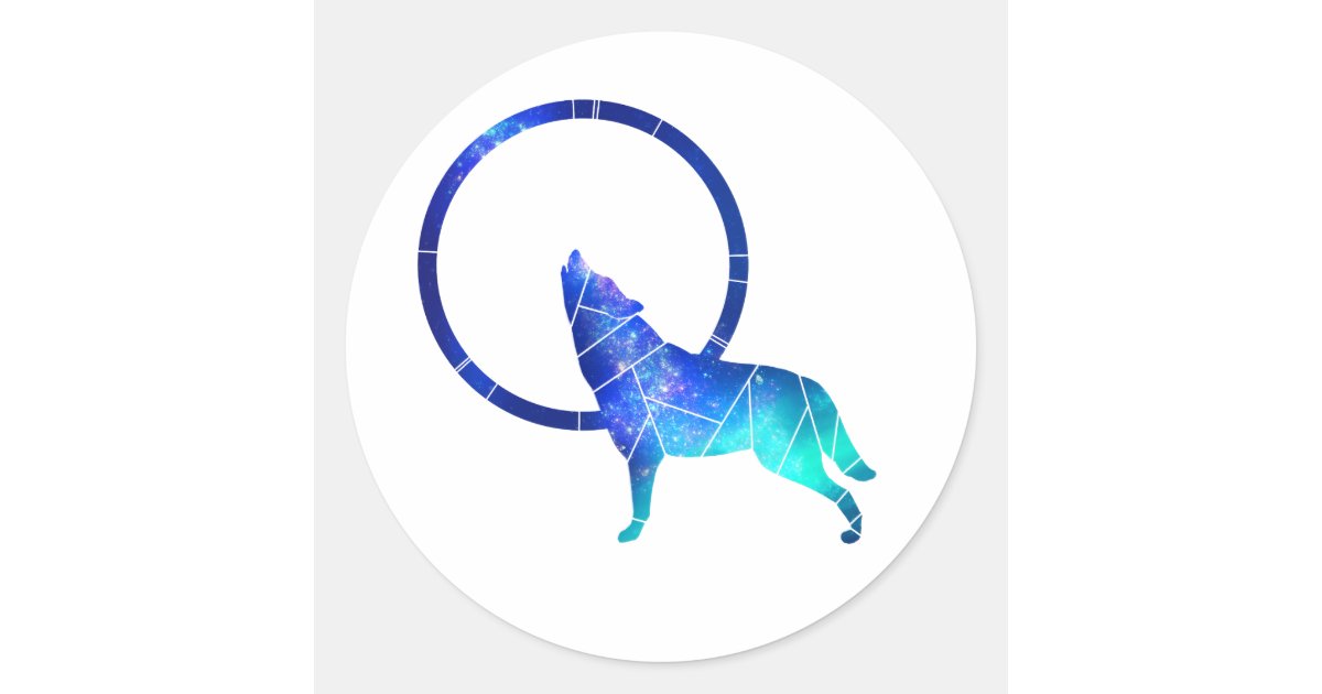 Howl (Blue) Stickers | Zazzle