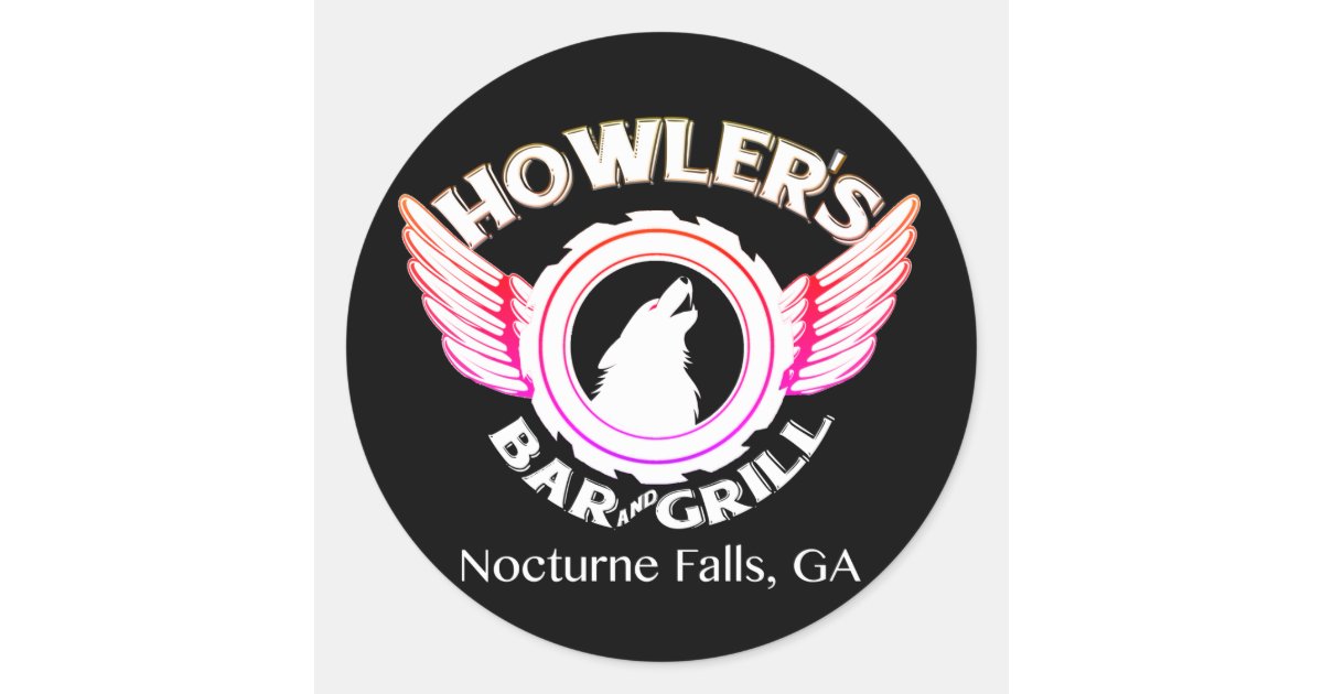 Howler's Decal Classic Round Sticker | Zazzle