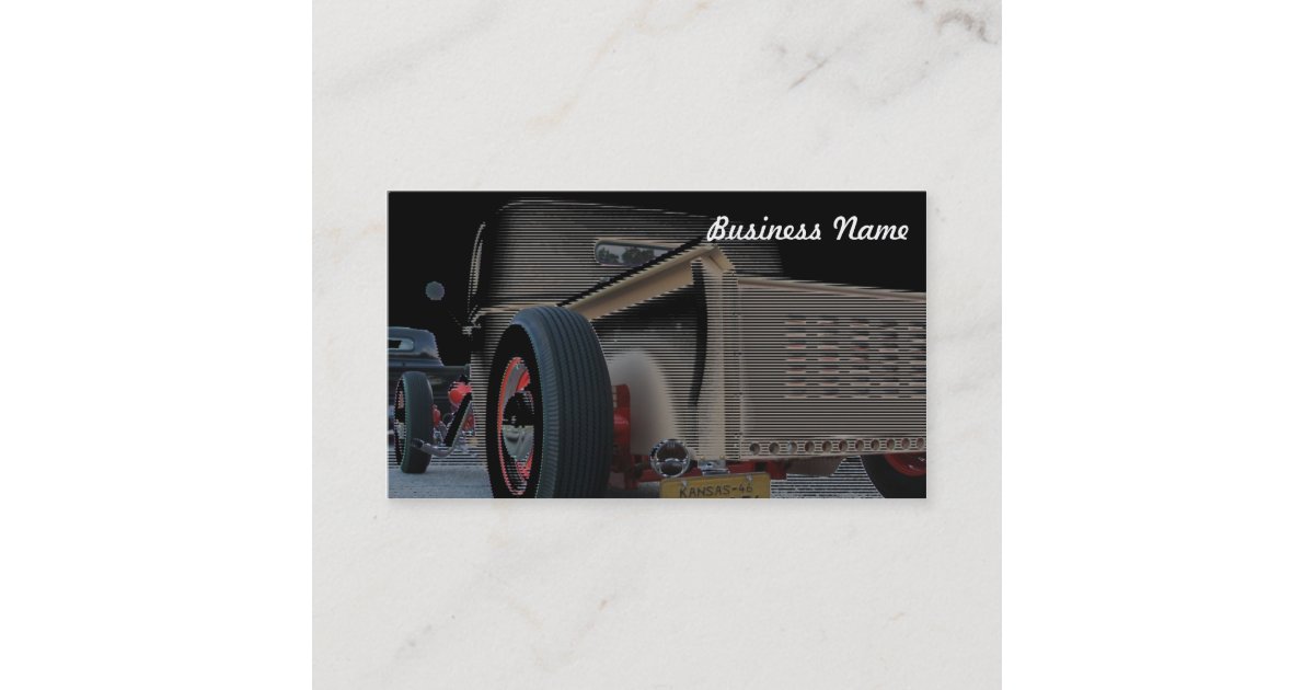 Howlin' Hot Rod Business Card | Zazzle