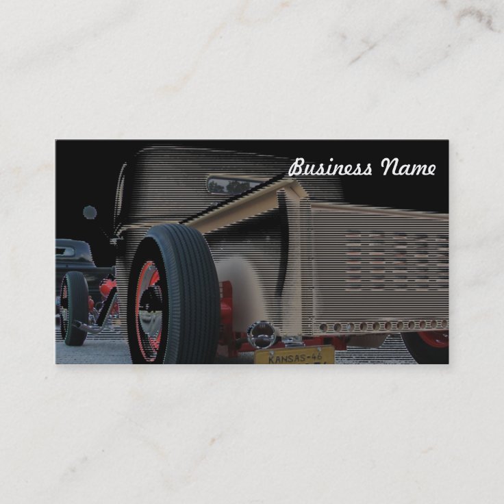 Howlin' Hot Rod Business Card | Zazzle