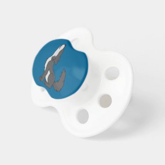 Howling Gray Wolf with Natural Markings Pacifier | Zazzle