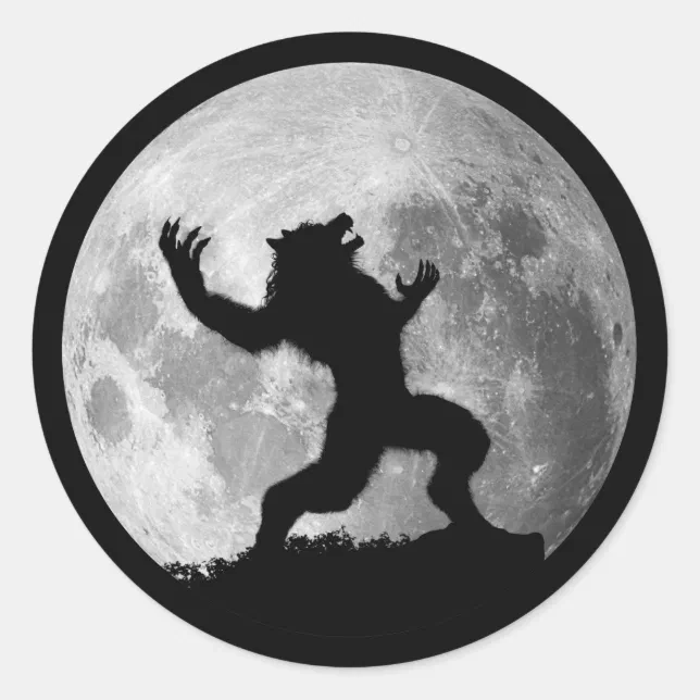 Howling Mad Werewolf Sticker | Zazzle