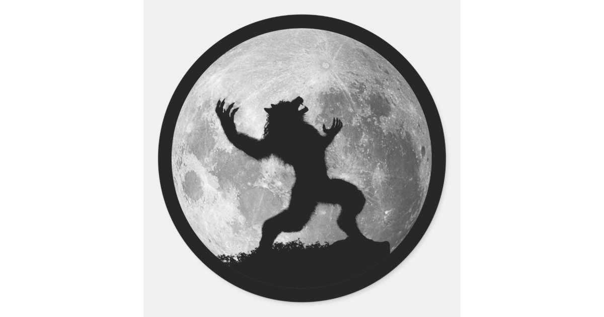 Howling Mad Werewolf Sticker | Zazzle