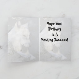 Howling Wolf Birthday Card | Zazzle