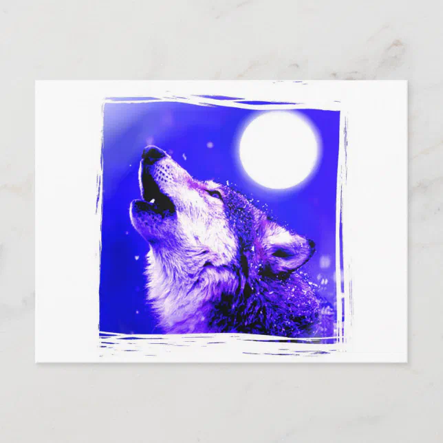 Howling Wolf Postcard | Zazzle