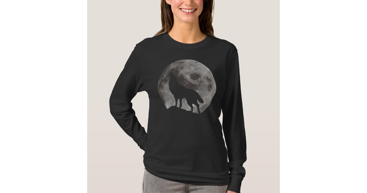 Howling Wolf T-Shirt | Zazzle