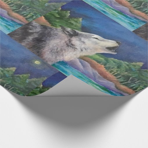 Howling Wolf wrapping paper | Zazzle