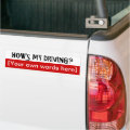 hows-my-driving-template bumper sticker | Zazzle