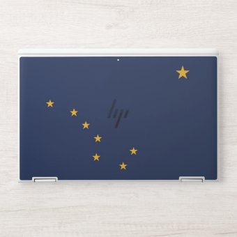 HP laptop skin with flag of Alaska, USA | Zazzle