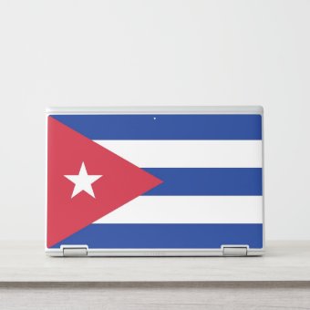 HP laptop skin with flag of Cuba | Zazzle