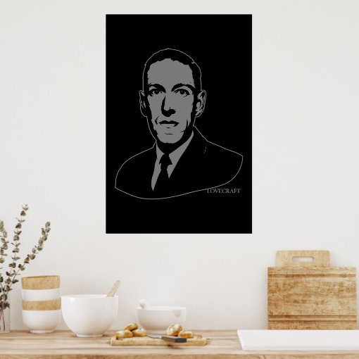 HP Lovecraft Portrait Poster | Zazzle
