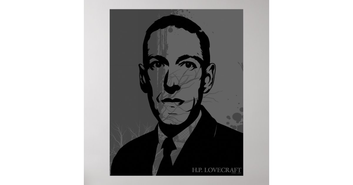 HP Lovecraft Portrait Poster | Zazzle