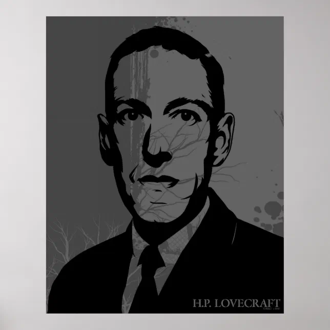 HP Lovecraft Portrait Poster | Zazzle