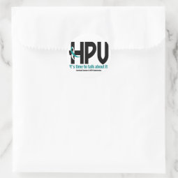 HPV Awareness 1 Classic Round Sticker | Zazzle