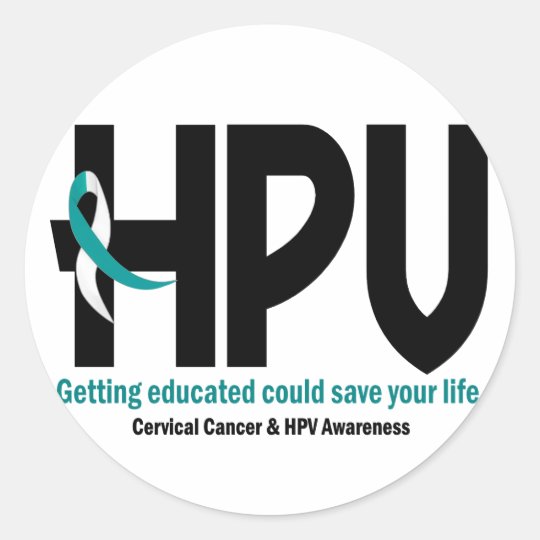 HPV Awareness 2 Classic Round Sticker | Zazzle.com