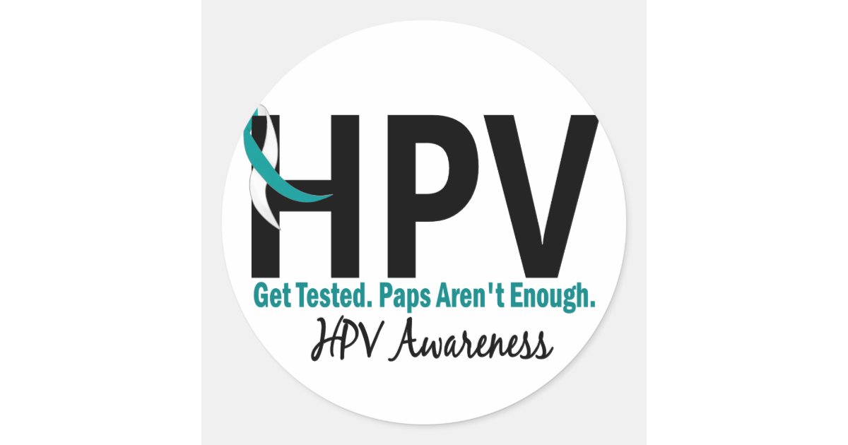 HPV Awareness 4 Classic Round Sticker | Zazzle