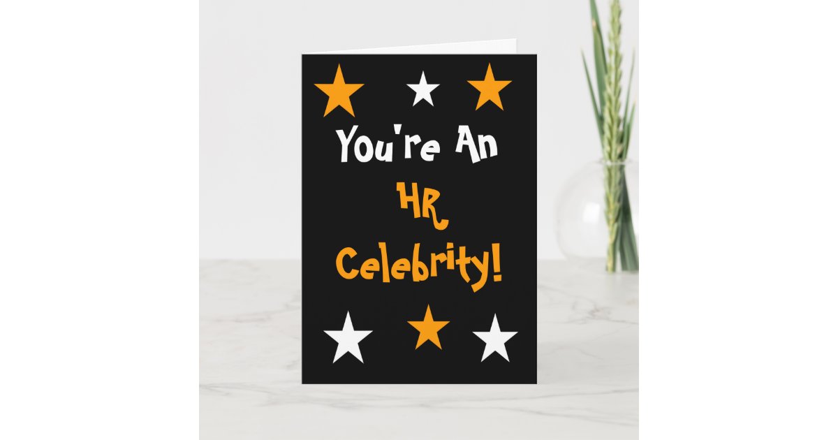 HR Celebrity! Human Resources Any Occasion Holiday Card | Zazzle