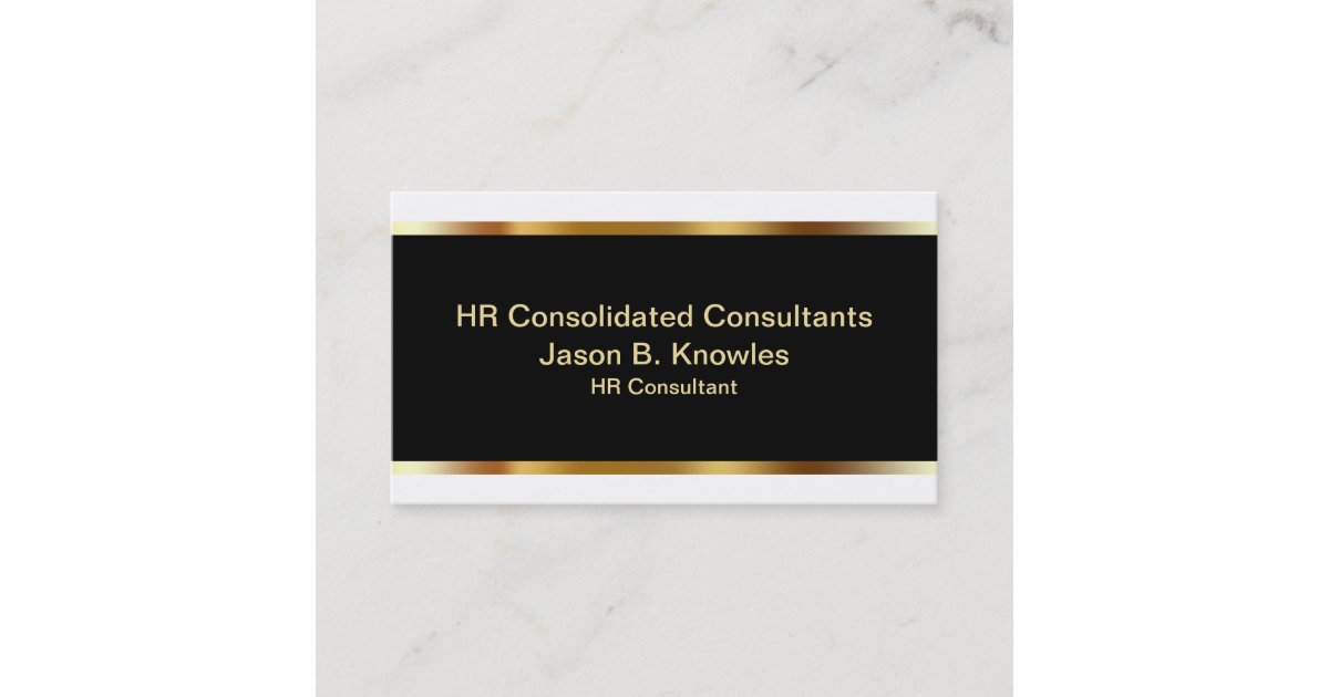 HR Consultant Business Cards | Zazzle