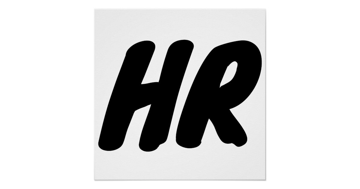 HR - Human Resources Department - Poster | Zazzle