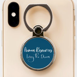 HR Human Resources Living the Dream Office Phone Ring Stand | Zazzle