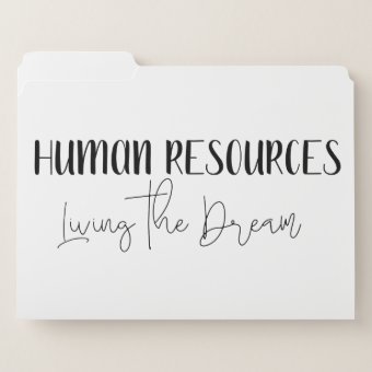 HR Human Resources Office Employee Humor File Folder | Zazzle
