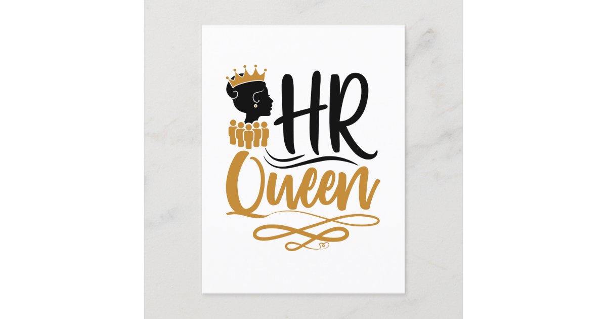 HR Queen Human Resources Women Postcard | Zazzle