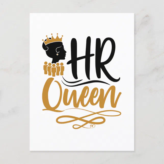 HR Queen Human Resources Women Postcard | Zazzle