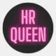 HR Queen STICKERS Classic Round Sticker | Zazzle
