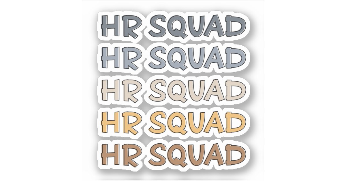 HR Squad Human Resources Team Gifts Sticker | Zazzle