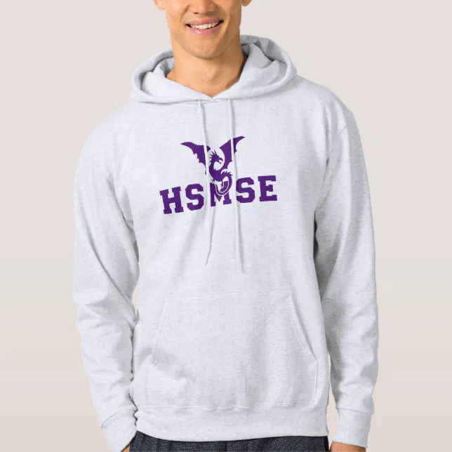 HSMSE Pull-Over Hoodie in Ash Grey | Zazzle