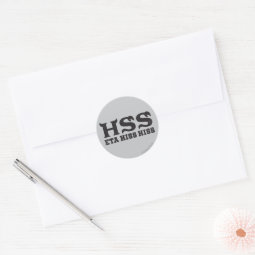 HSS - ETA HISS HISS - Logo Classic Round Sticker | Zazzle