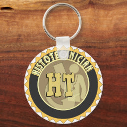 HT BADGE HISTOTECHNICIAN HISTOLOGY TECH LOGO KEYCHAIN | Zazzle