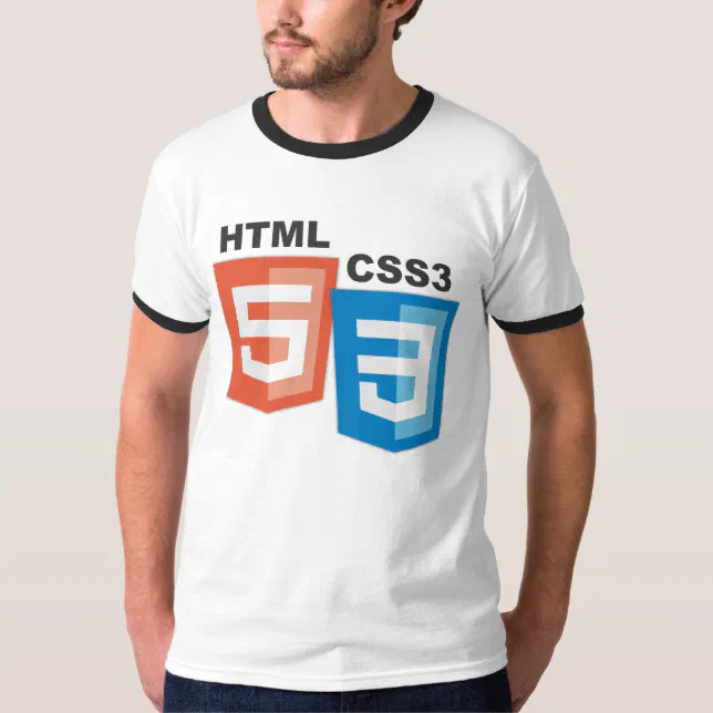 HTML5 CSS3 Logo's T-Shirt | Zazzle