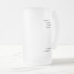HTML Beer Mug | Zazzle