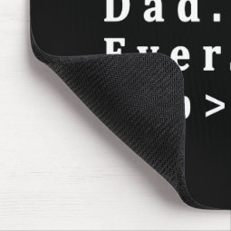 HTML Best Dad Ever Father's Day Web Dev Programmer Mouse Pad | Zazzle