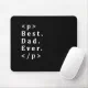 HTML Best Dad Ever Father's Day Web Dev Programmer Mouse Pad | Zazzle