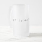HTML Input Alcohol Frosted Glass Beer Mug | Zazzle