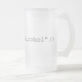 HTML Input Alcohol Frosted Glass Beer Mug | Zazzle
