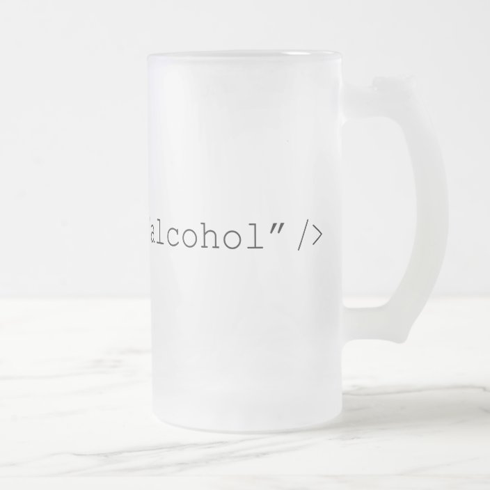 HTML Input Alcohol Frosted Glass Beer Mug | Zazzle.com